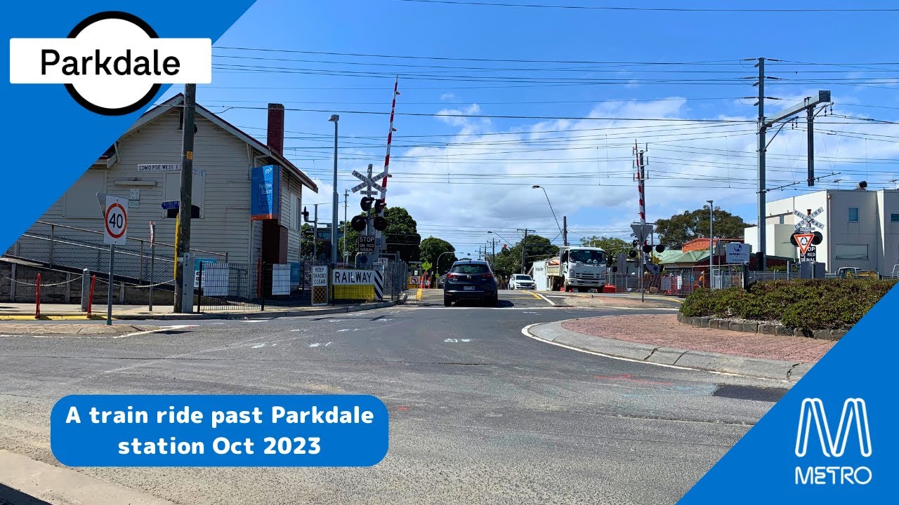 A train ride past Parkdale station Oct 2023 - YouTube