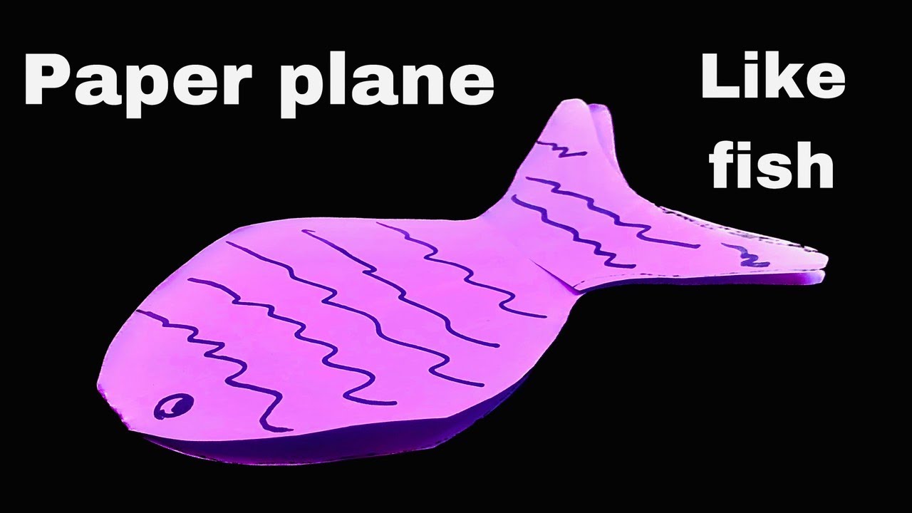A paper helicopter like fish / How to make a paper helicopter fish ...