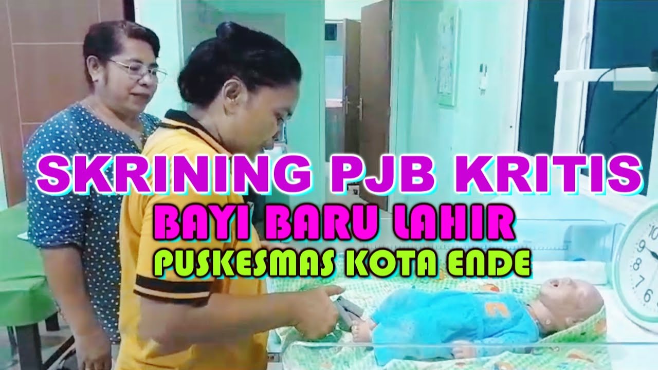 SKRINING PJB KRITIS PADA BAYI BARU LAHIR -PUSKESMAS KOTA ENDE - YouTube