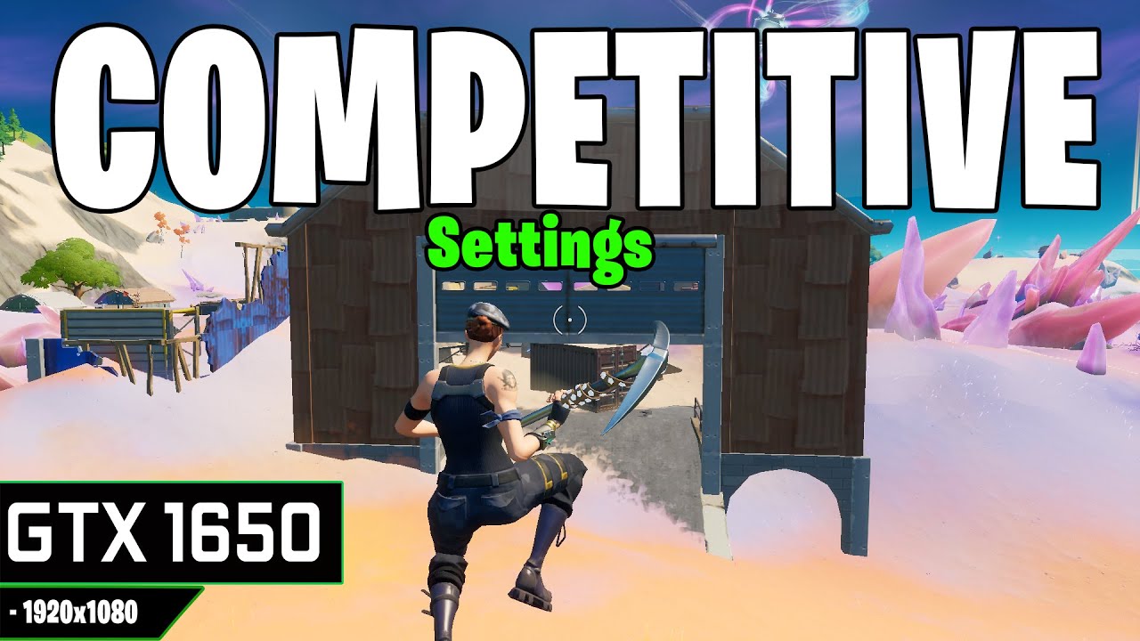 Competitive Settings Fortnite Season 5 l GTX 1650 (1080p) - YouTube
