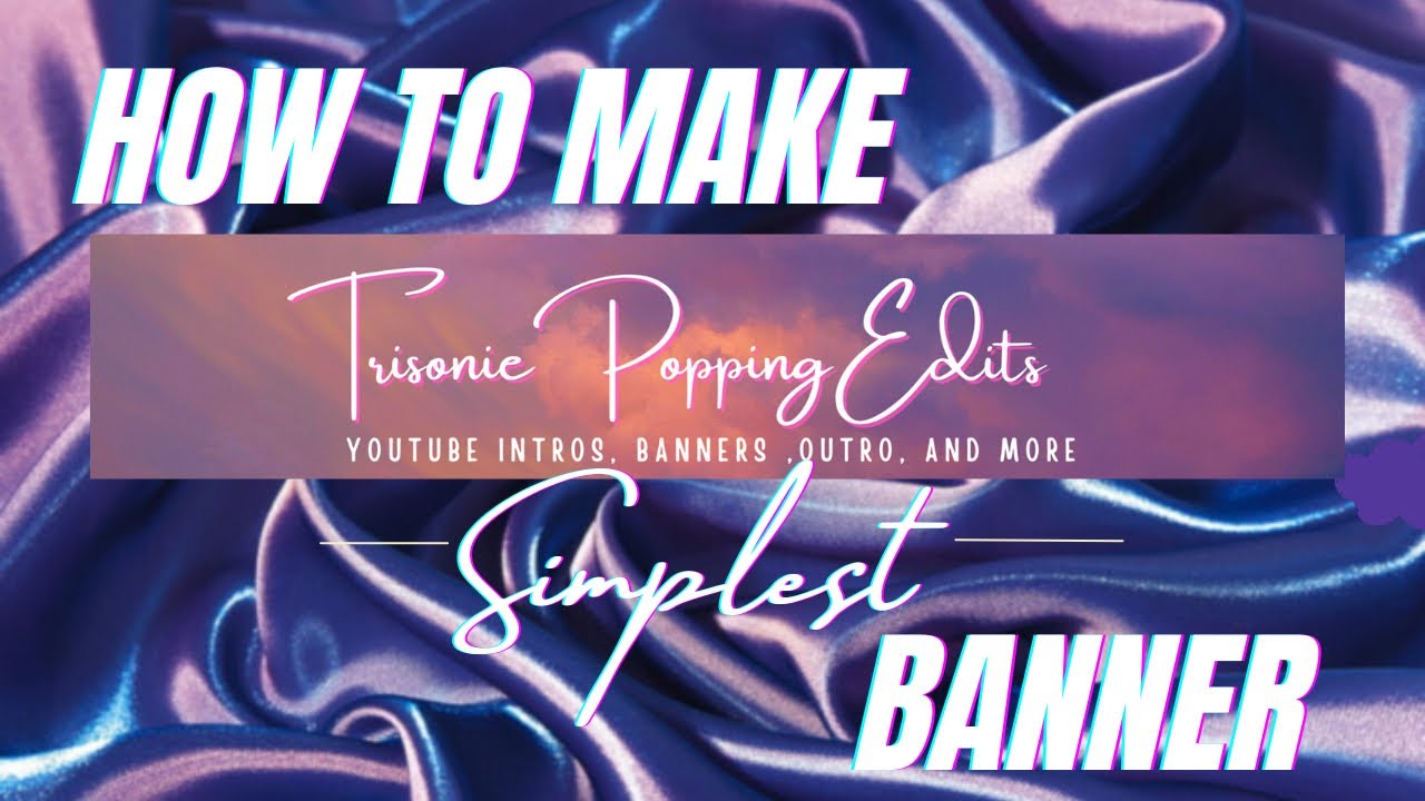 How To Make Simplest YouTube Banner | Beginner Friendly For Free - YouTube