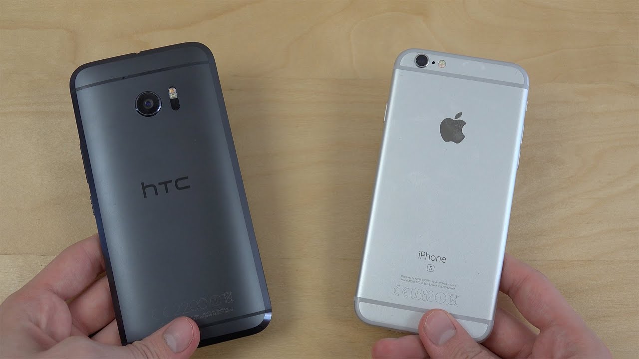 HTC 10 vs. iPhone 6S - Which Is Faster? - YouTube