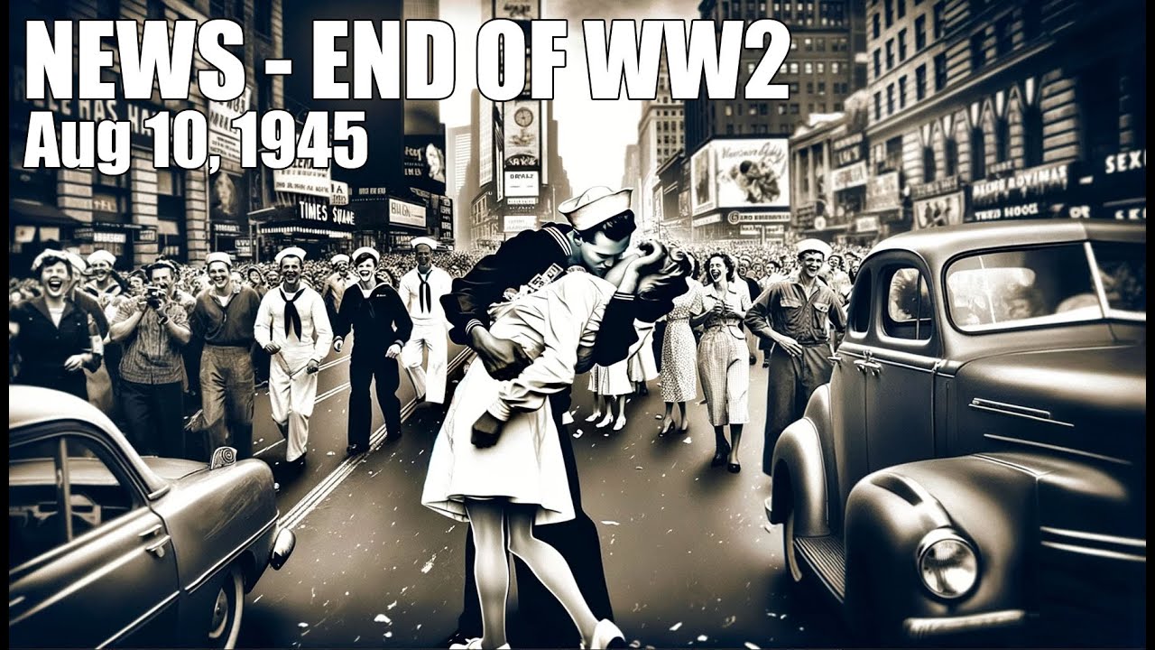 News from VJ Day - End of World War 2 - Aug. 10, 1945 #otr #blackscreen ...