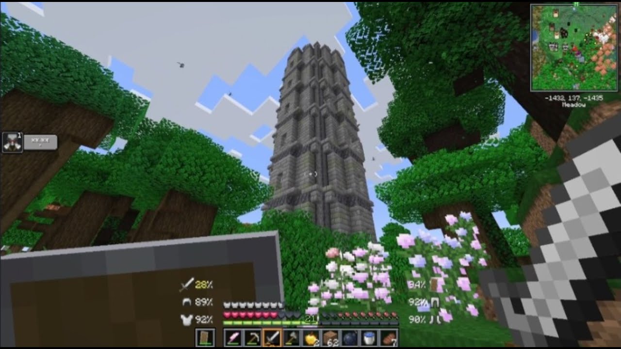 WE CLIMBED A BATTLE TOWER!! Better Minecraft Ep 1 - YouTube