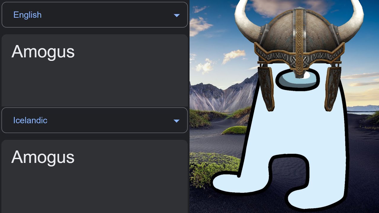 AMOGUS in different languages meme - YouTube