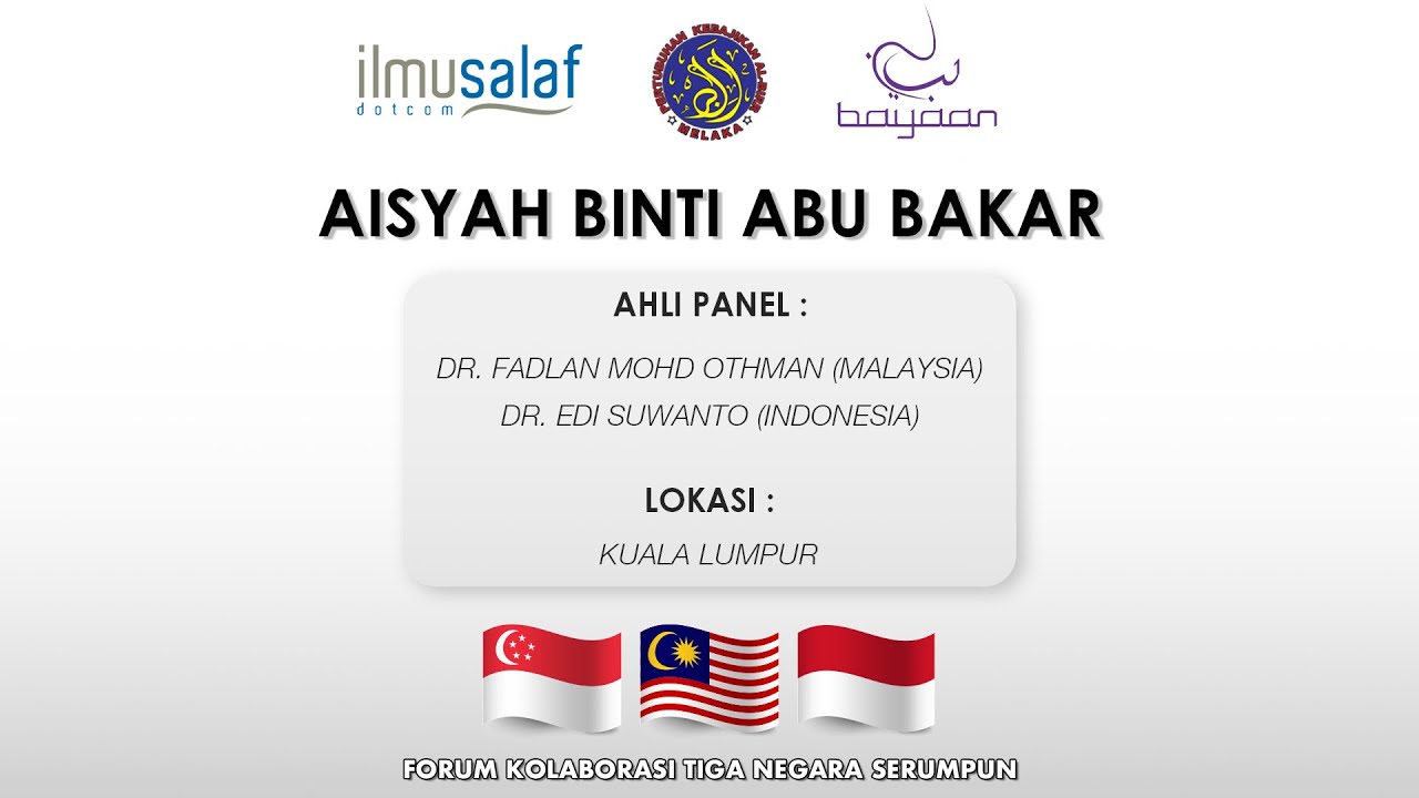 Forum : Aisyah Binti Abu Bakar | Dr. Fadlan bin Mohd Othman & Dr. Edi ...