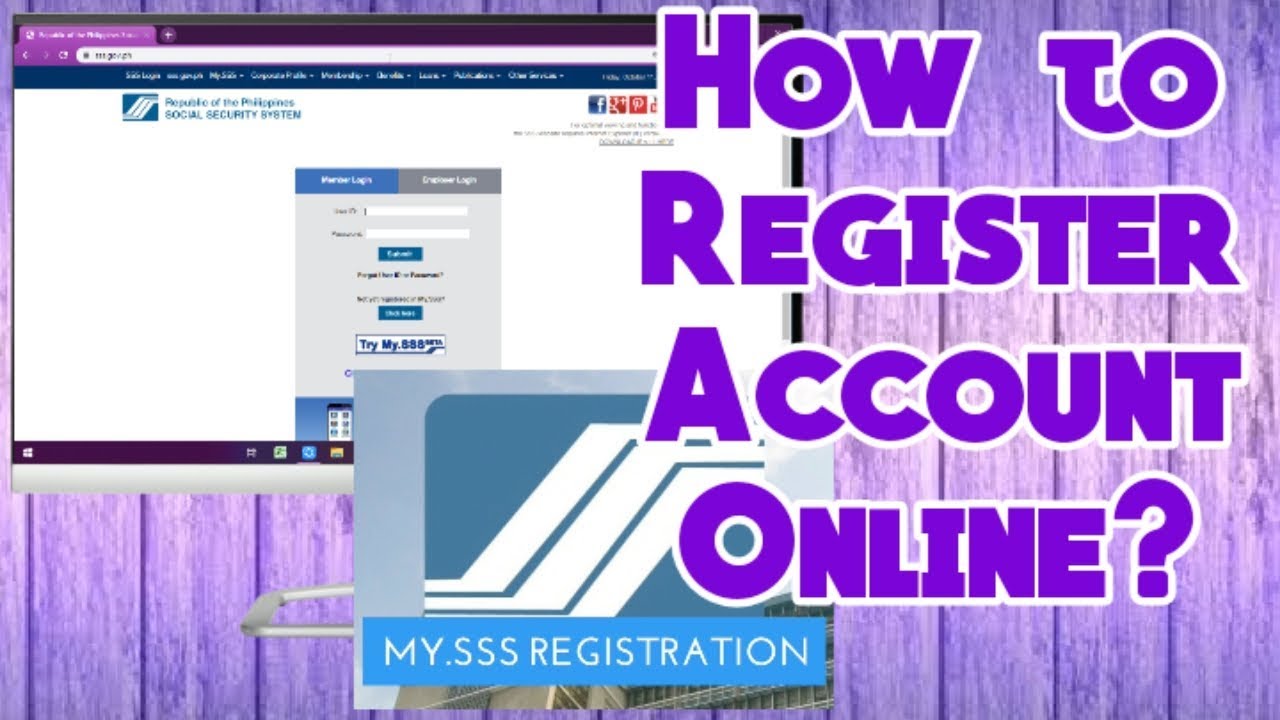 SSS Online Registration using Google Chrome | SSS Account Online ...