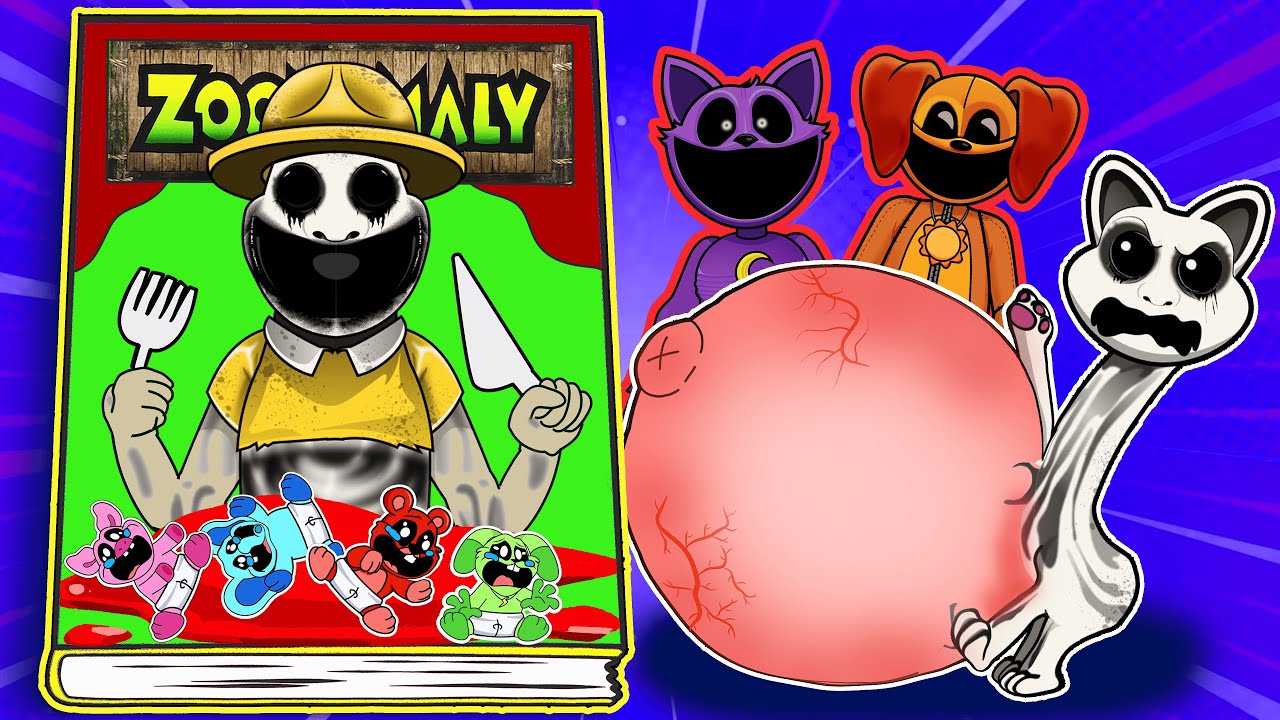 🐾paper diy🐾 Making Zoonomaly & Smile Cat Pregnant Game Book 🤰 ...