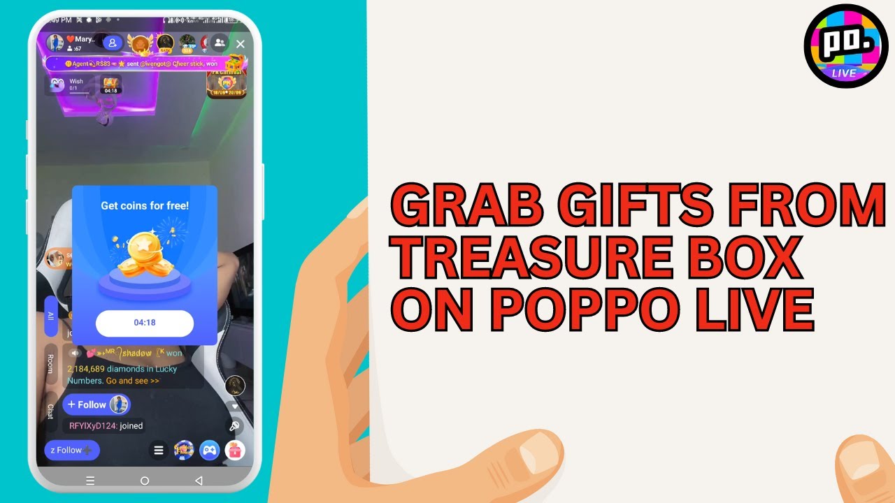 How to Grab Gift From Treasure Box On Poppo Live - YouTube