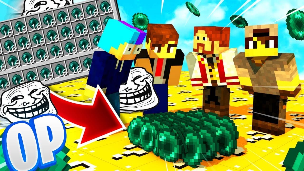 CubÃo De Lucky Block Troll Da Ender Pearl Infinita Youtube