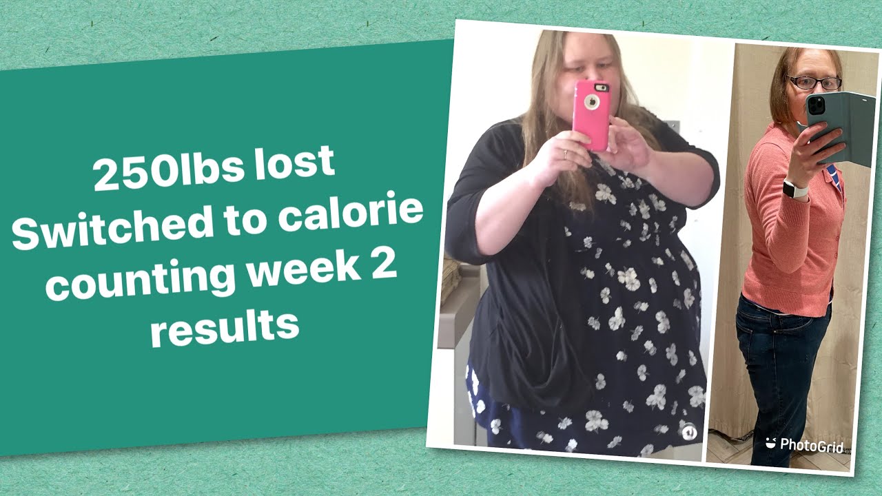 260lbs lost. Week two calorie counting results - YouTube