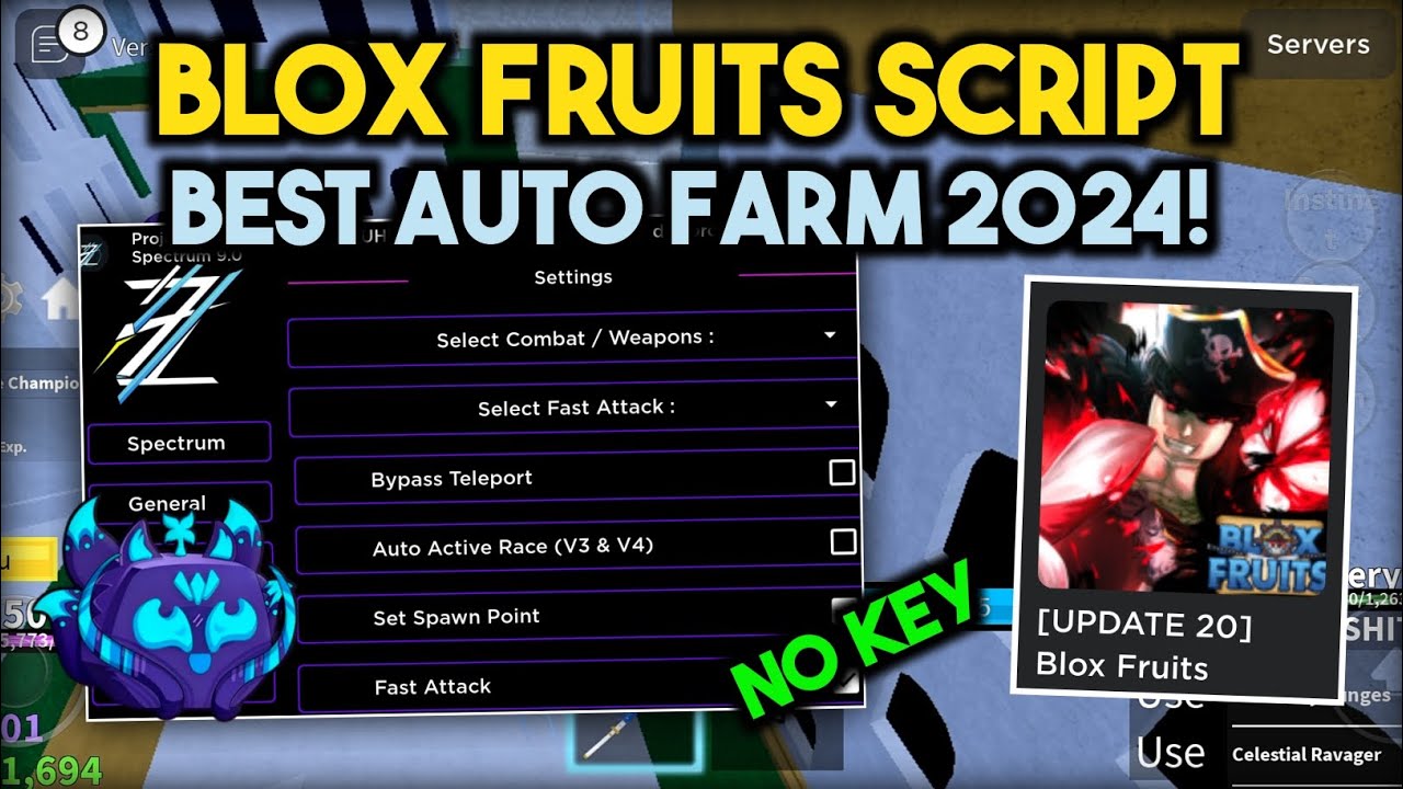 Blox Fruits Script New Update Auto Farm Level | Sea Event | Farm Fruit ...