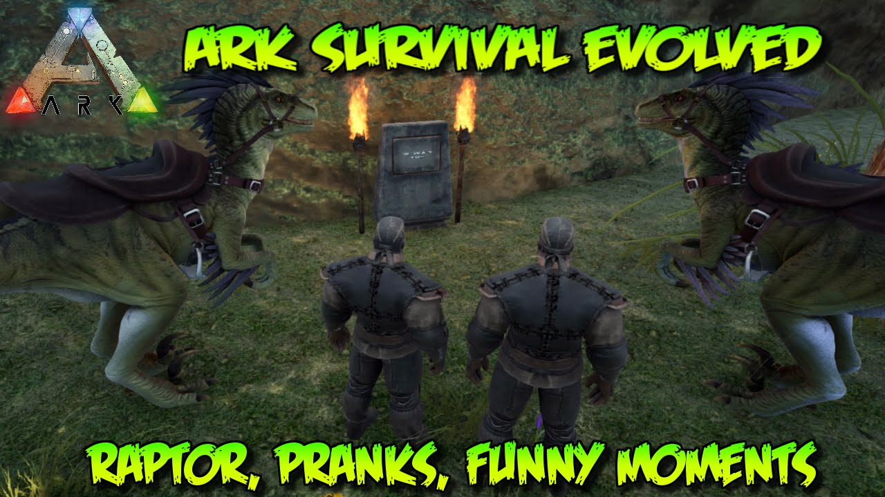 ARK Survival Evolved:S2 EP3- RAPTOR, PRANKS, FUNNY MOMENTS - YouTube