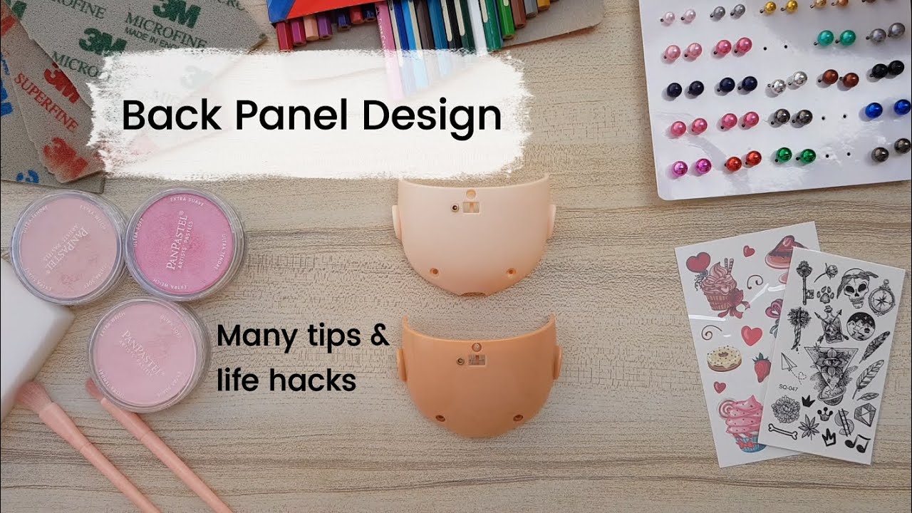 Blythe custom back panel of doll, many tips and life hacks! - YouTube