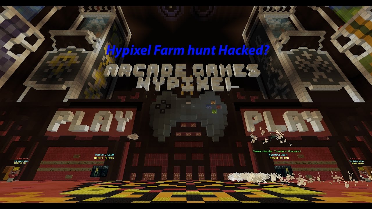 Minecraft Hypixel Farm hunt Hacked? - YouTube