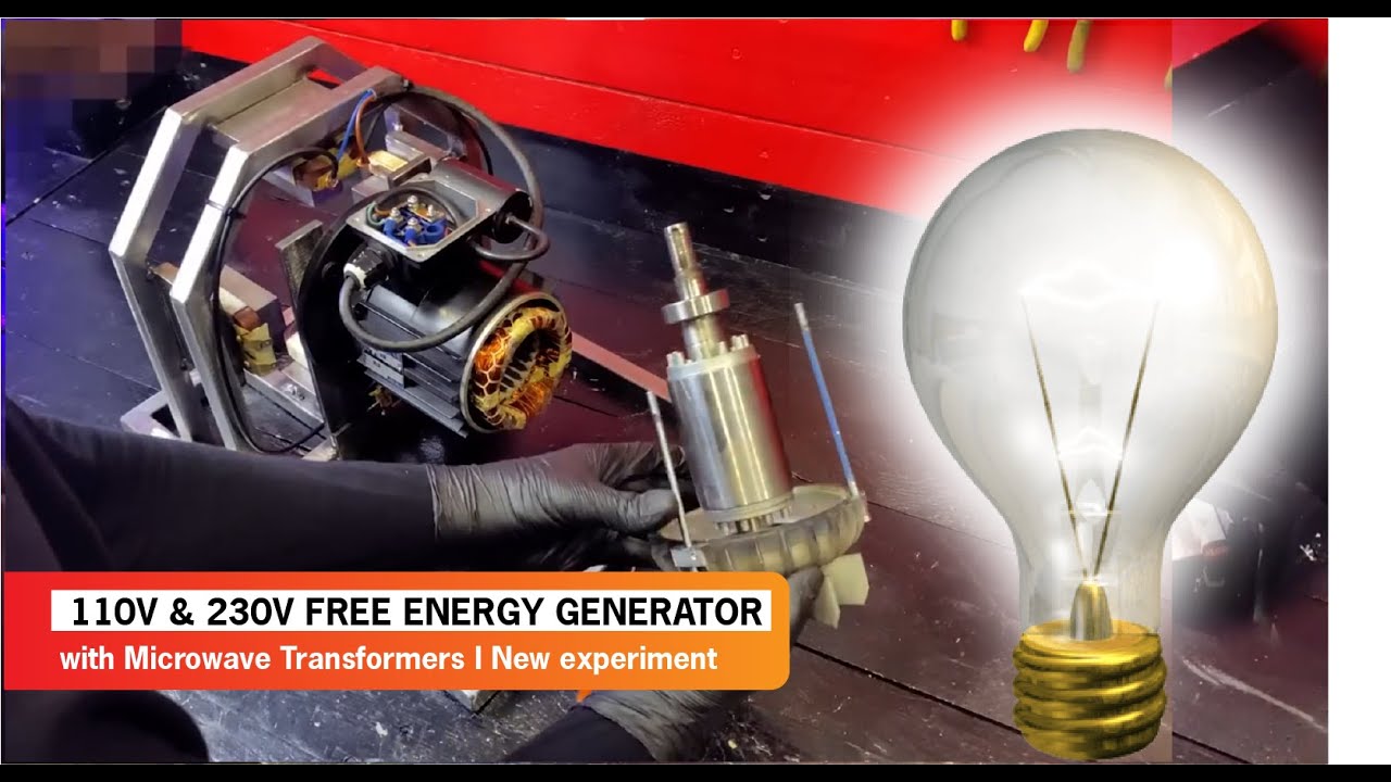 Creative New Ideas I 110v & 230v Free Energy Generator with Microwave ...