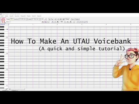 How To Make An UTAU Voicebank - YouTube