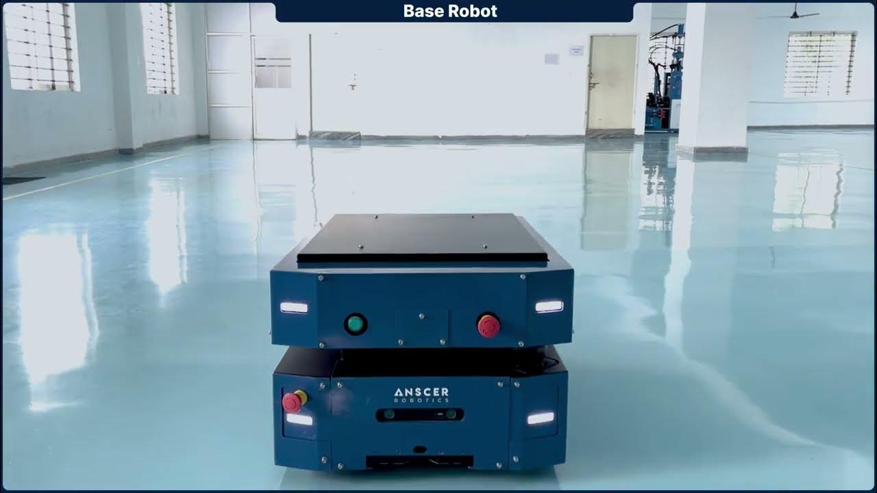 AMR - Autonomous Mobile Robots Trolley lifting Application - ANSCER - YouTube
