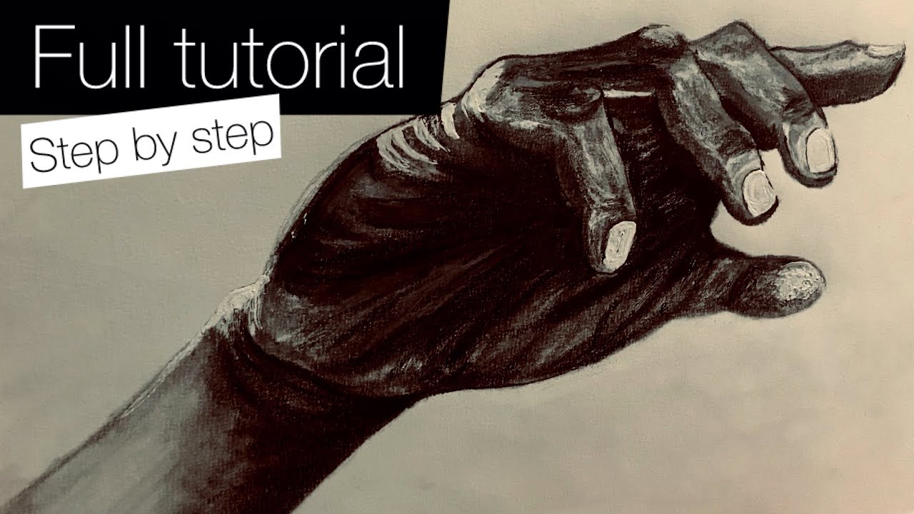 How to draw a REALISTIC HAND 🤚 | Step by Step | Easy for beginners ...