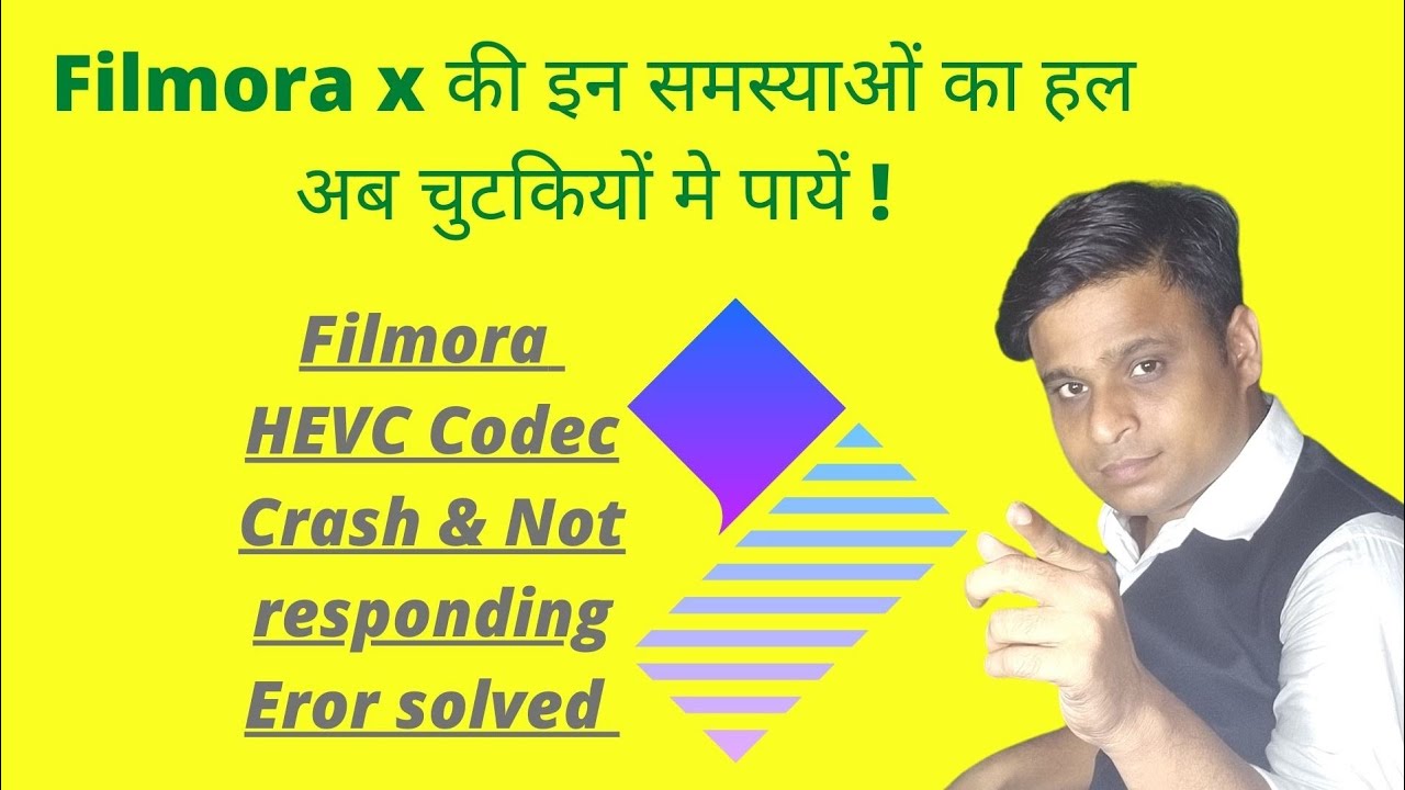 how to fix HEVC Codec filmora not responding and filmora crash problem ...