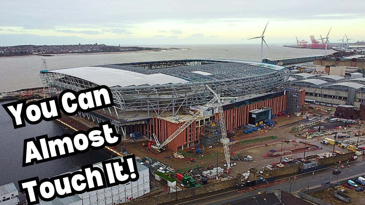 Close Ups Of Stadium, Everton FC New Stadium 19/12 - YouTube