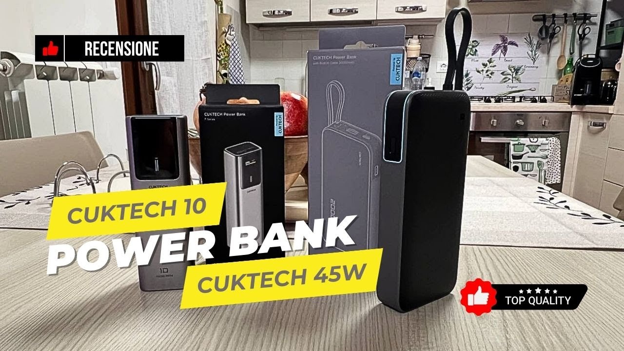 🔋 Unboxing & Recensione Completa: CUKTECH 45W e CUCKTECH 10 (Che ...