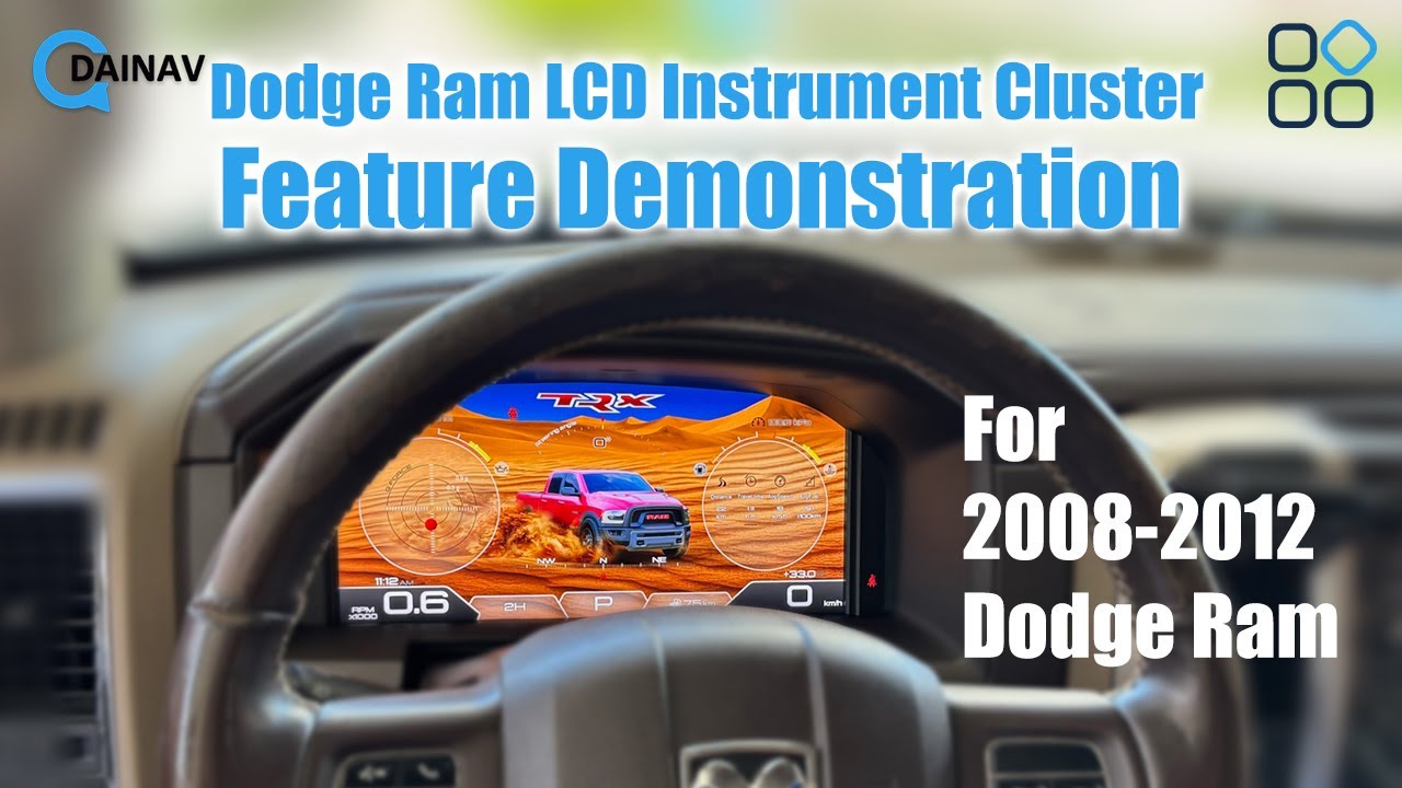 🚗 Instrument Cluster For Dodge Ram 2008-2012 | Full LCD Display ...