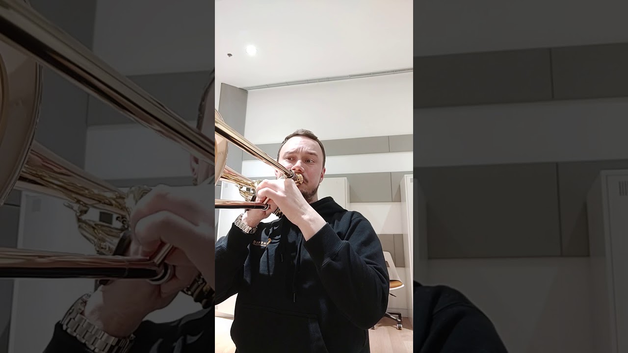 Arpeggio F Major, bass trombone - YouTube