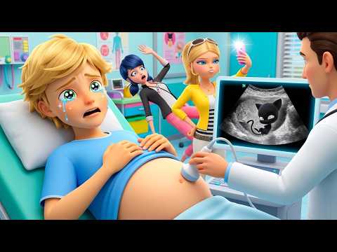 😱Adrien is Pregnant! Chloé & Marinette Decorate The Nursery | Miraculous Tales of Ladybug & Cat Noir