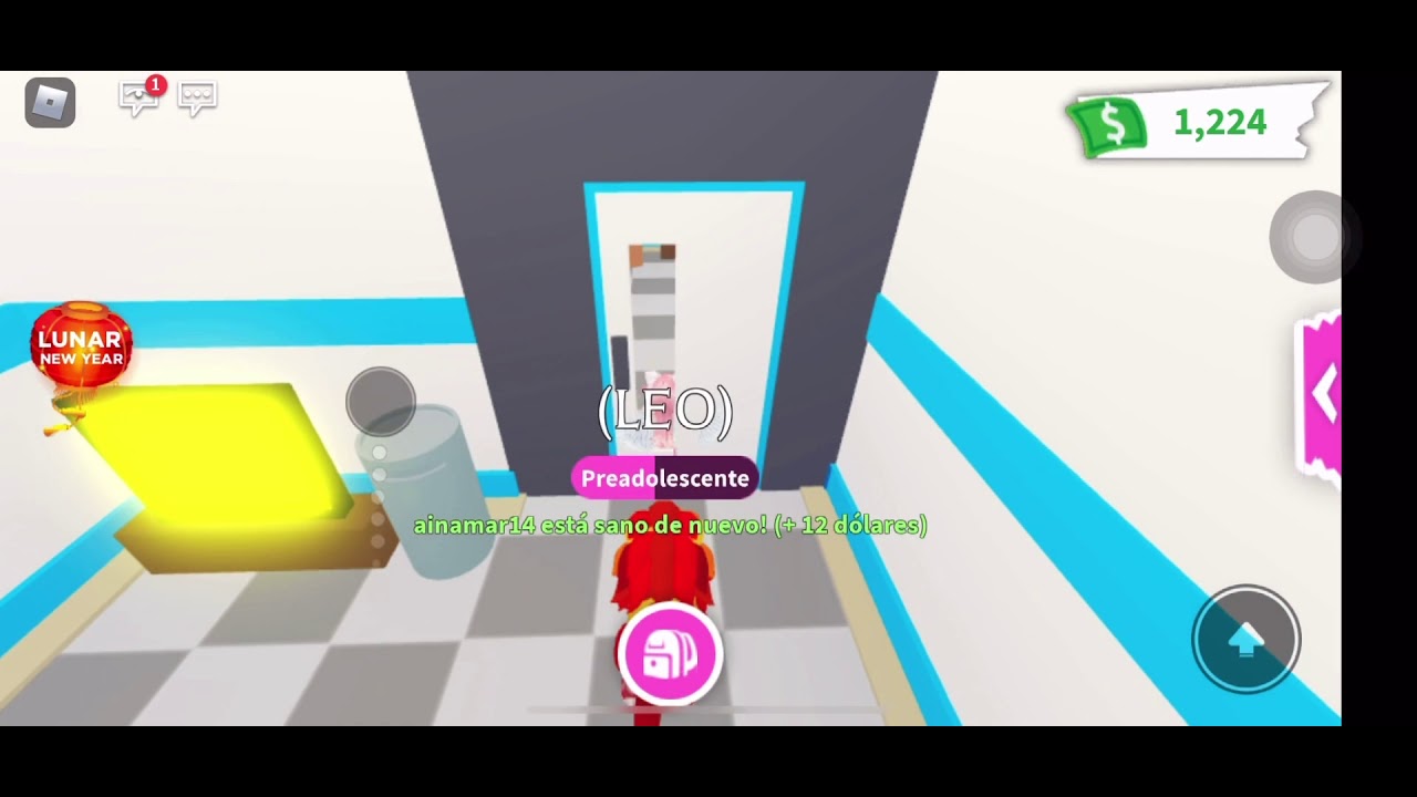 Jugando adopt me con el león guardian - YouTube