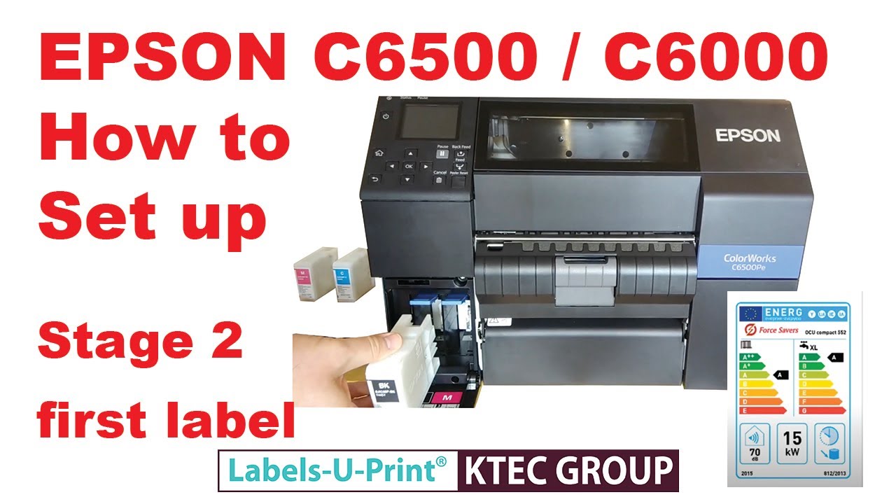 Epson C6000 - EPSON C6500 - 2 First label - Labels-U-print ® - KTEC ...
