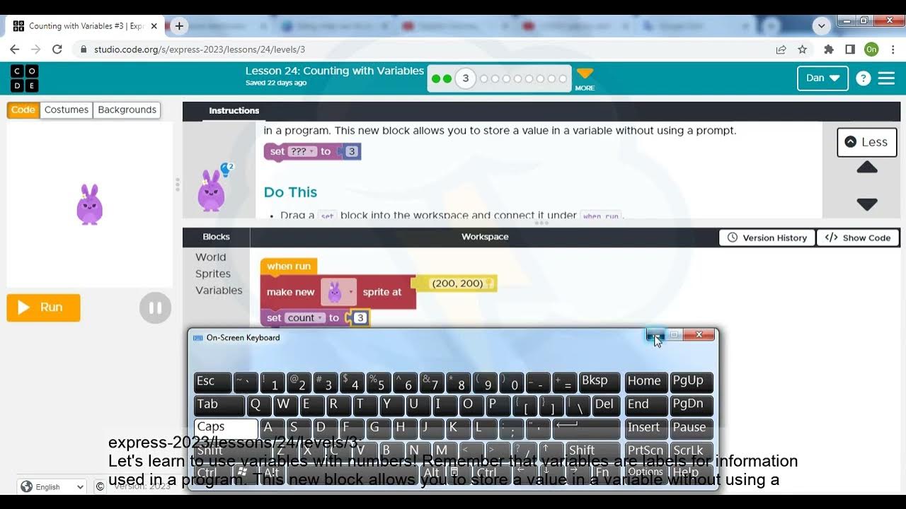 Learn Computer Science - Code.org - express-2023 L24L3 - YouTube