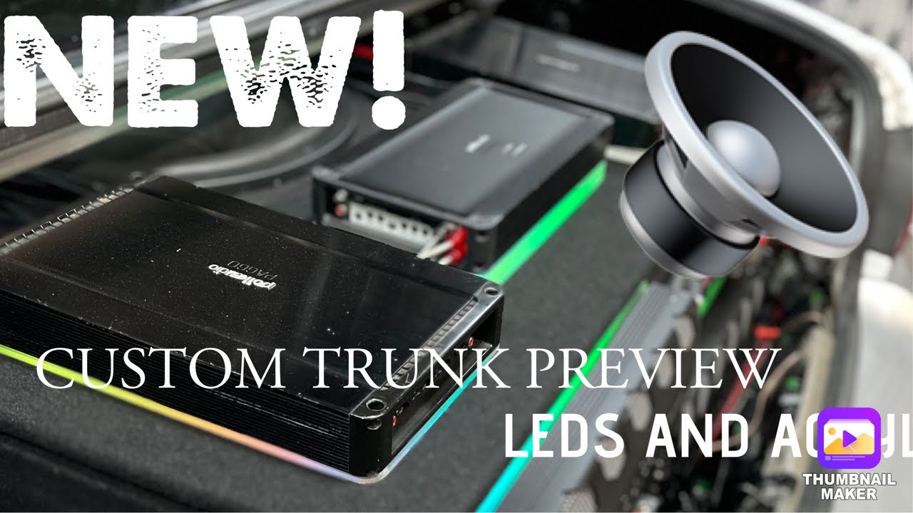 New custom trunk amps and LED’s preview #customleds #acrylic # ...