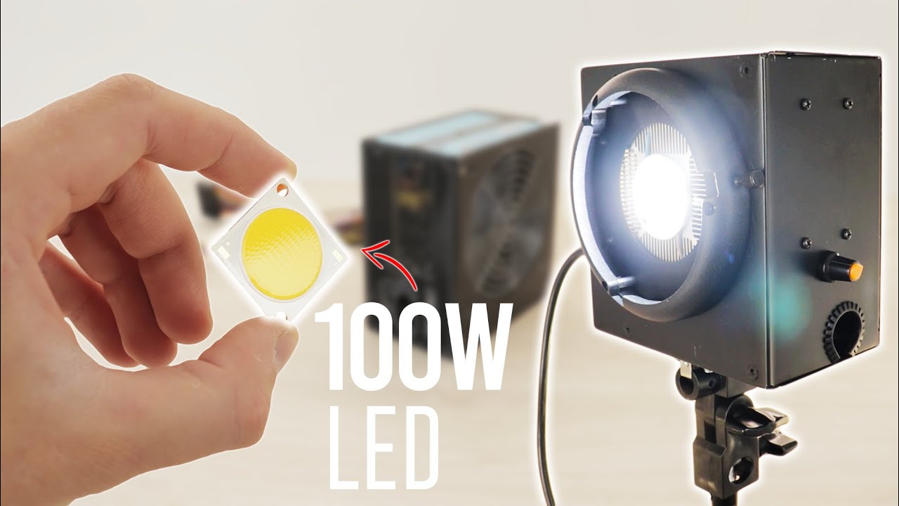 ULTRA Bright 100W Studio LED Light from Old PSU - YouTube