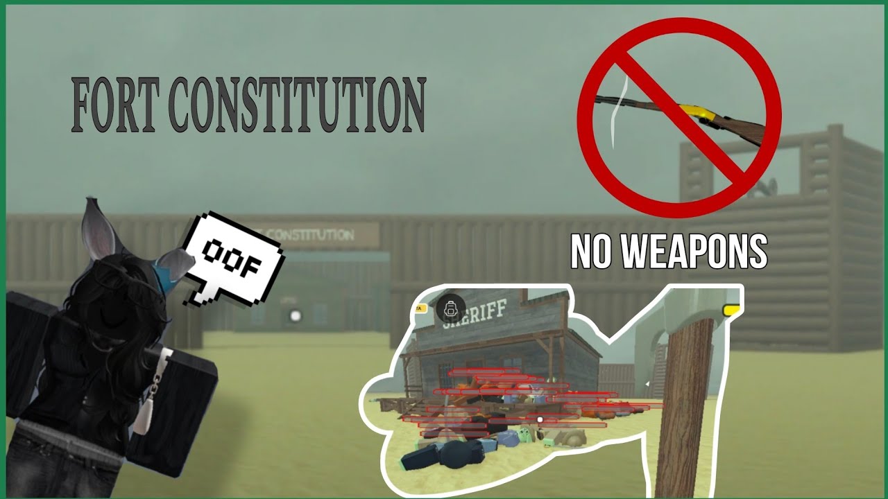 FORT CONSTITUTION SOLO NO WEAPONS || DEAD RAILS ROBLOX #roblox # ...
