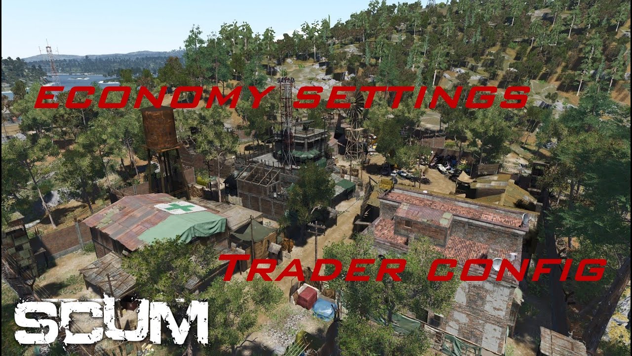 SCUM 0.95 - TRADER - COMO CONFIGURAR A ECONOMIA / ECONOMY SETTINGS ...