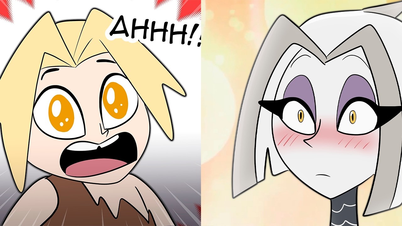LUTE se vuelve niñera de ABEL l Comic de hazbin hotel - YouTube