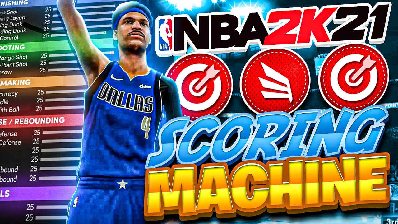 BEST SCORING MACHINE BUILD in NBA 2K21 | 65+ BADGE UPGRADES | RARE ...