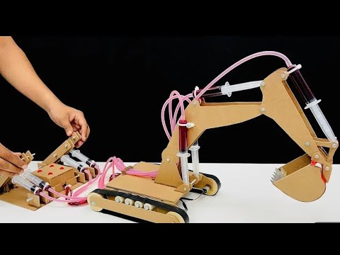 How to make a hydraulic press Crane by using simple cardboards and ...