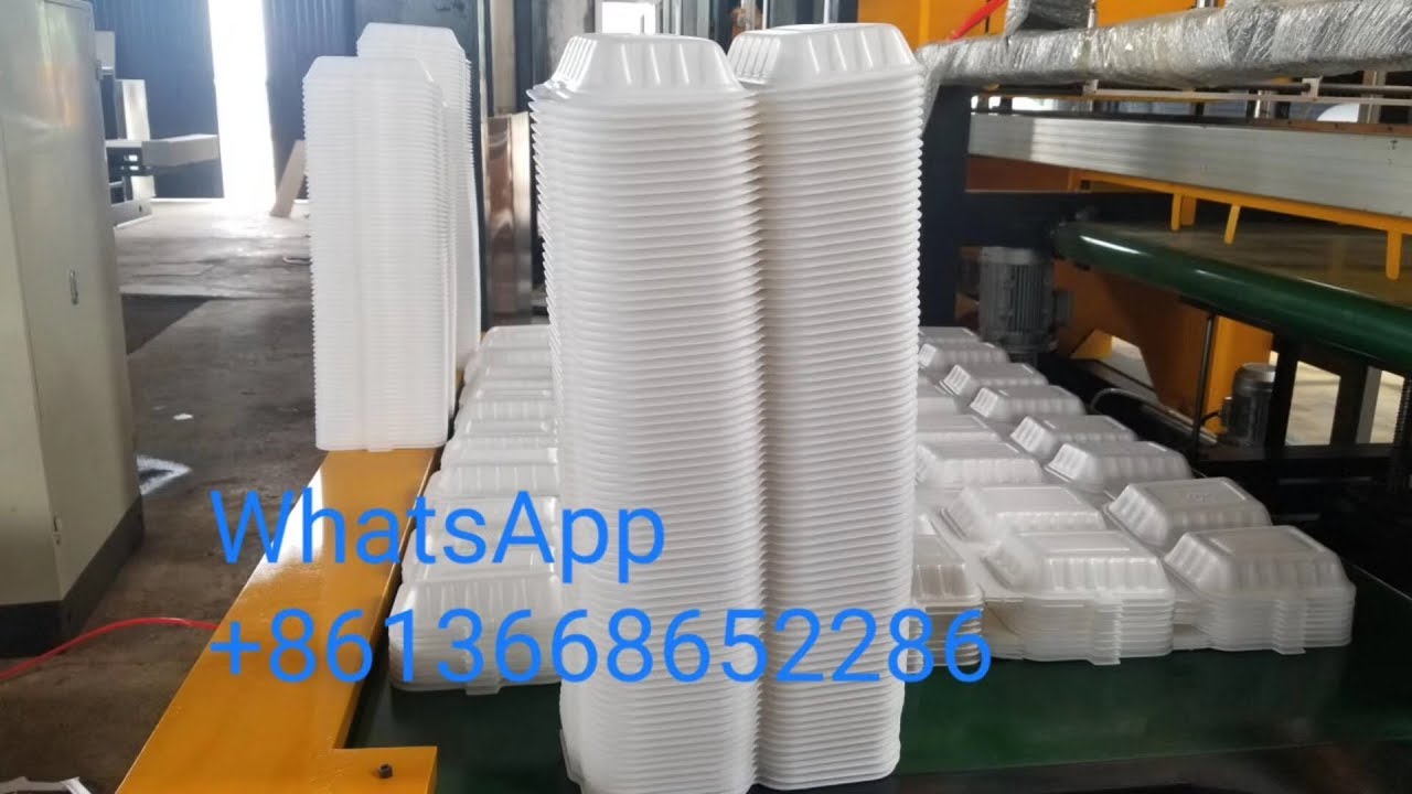 PS food container machinery manufacture - YouTube