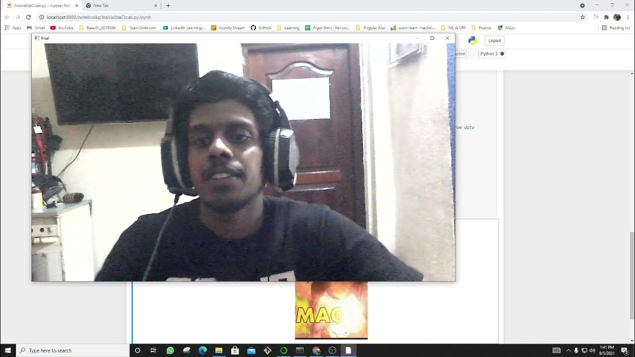 Create invisible cloak using Python - YouTube