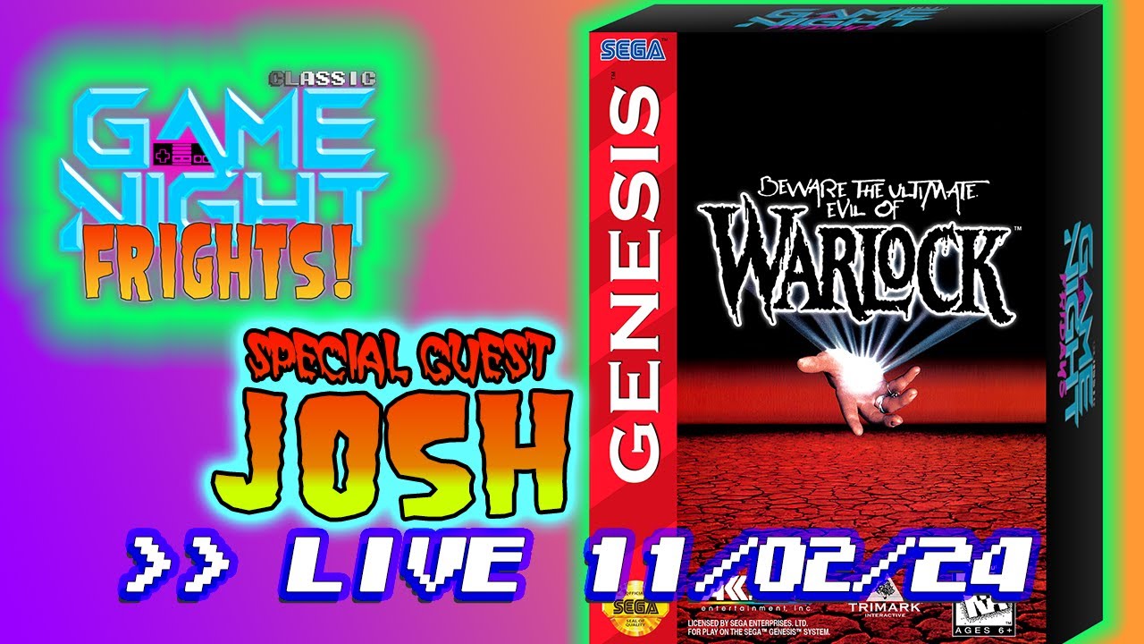 CGN Frights! 11/02/24 - Warlock (Sega Genesis) on the JVC X'Eye with ...