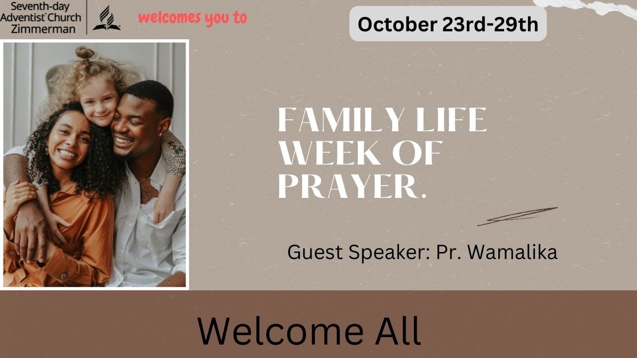 FAMILY LIFE WEEK OF PRAYER: 23RD-29TH OCTOBER //DAY 1// - YouTube