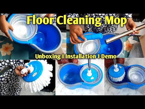 How to Use Mop | Mop installation kaise kre | Spin Mop का use कैसे करे ...