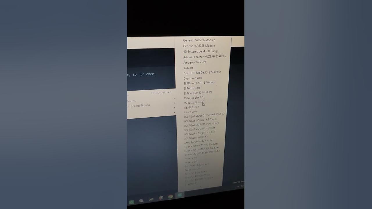 Arduino ide programına esp 8266 nodemcu ekledik. - YouTube