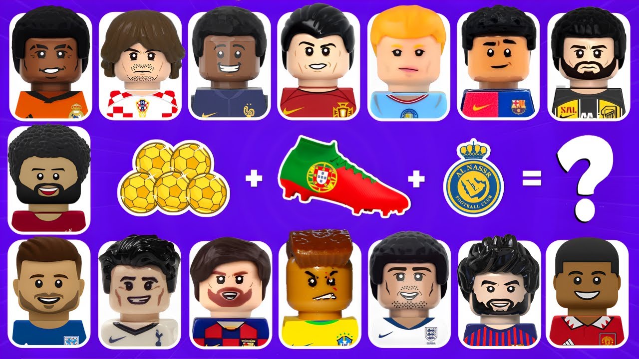 Guess LEGO Version 🎶⚽ Guess Football Players by Their SONG, WIFE and ...
