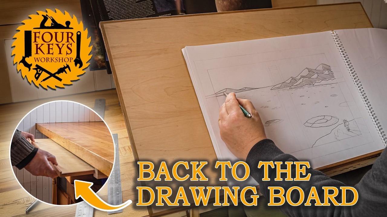 Slide-Away Drawing Board - Self-Supporting Hidden Artist's Easel ...