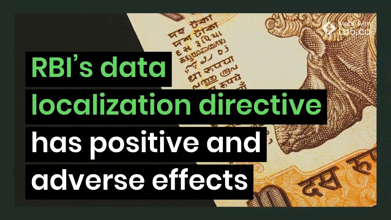 Effects of RBI’s data localisation directive - YouTube
