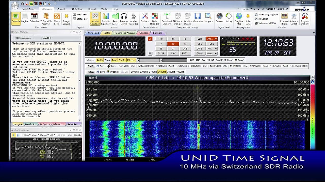 Help ID Strange Shortwave Time Signal via Swiss SDR (2013-04-27) - YouTube