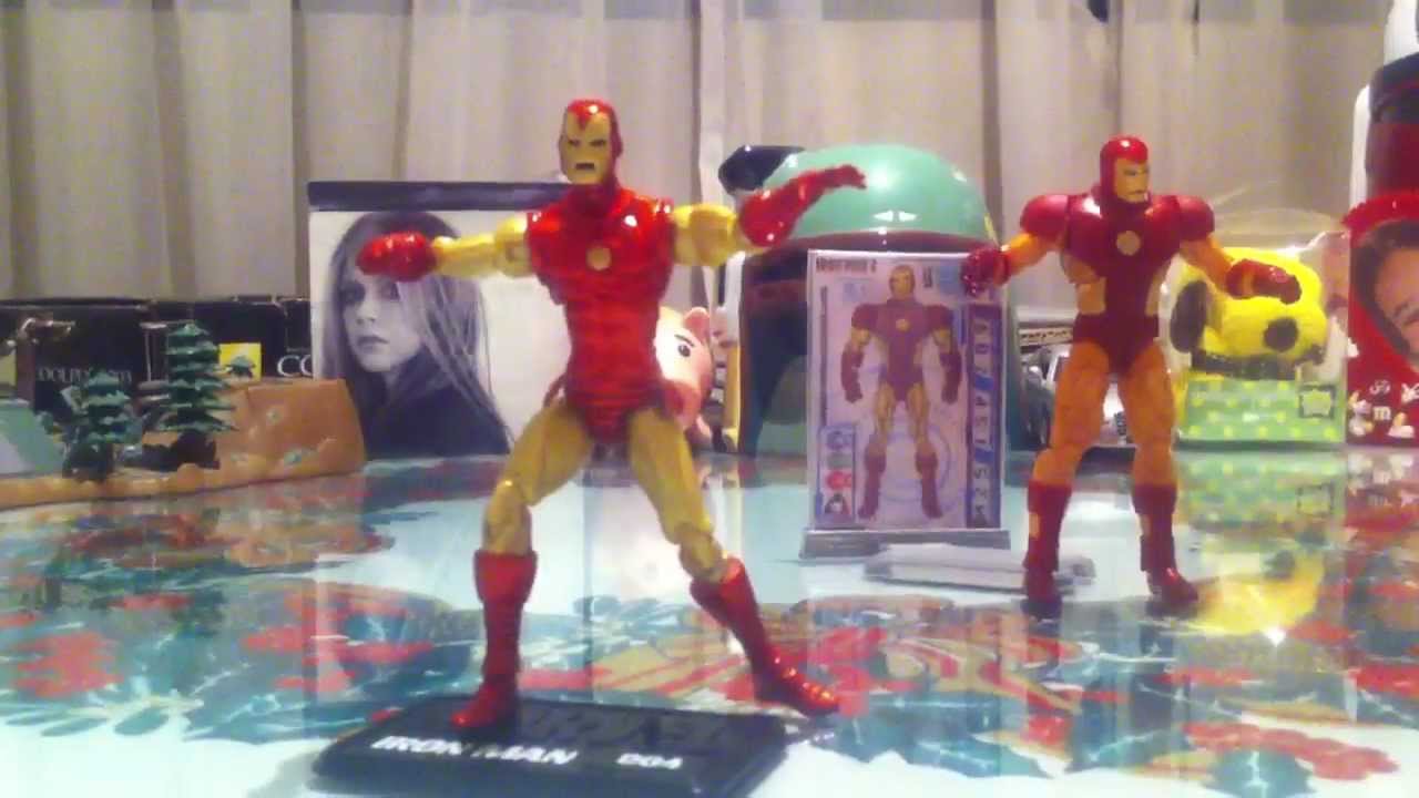 Marvel Universe Classic Iron Man & Amor Wars Iron Man HD Review - YouTube
